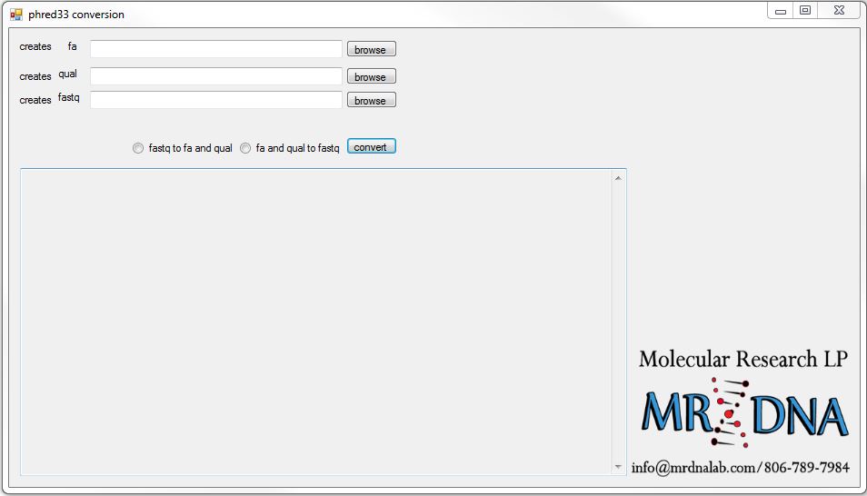 FASTA Qual FASTQ Conversion